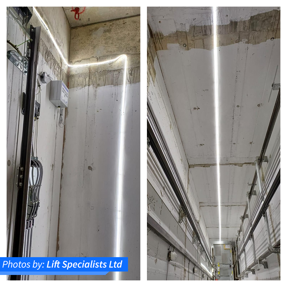 SPEEDFLEX - LED Shaft Lighting Kit with Wireless Kinetic 3-Way Switching - Elevator Equipment